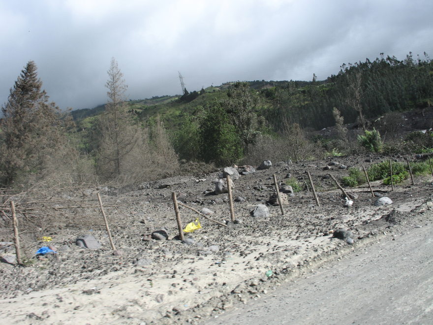 Free Photo of Desolate terrain on the damaged road between Ambato and ...